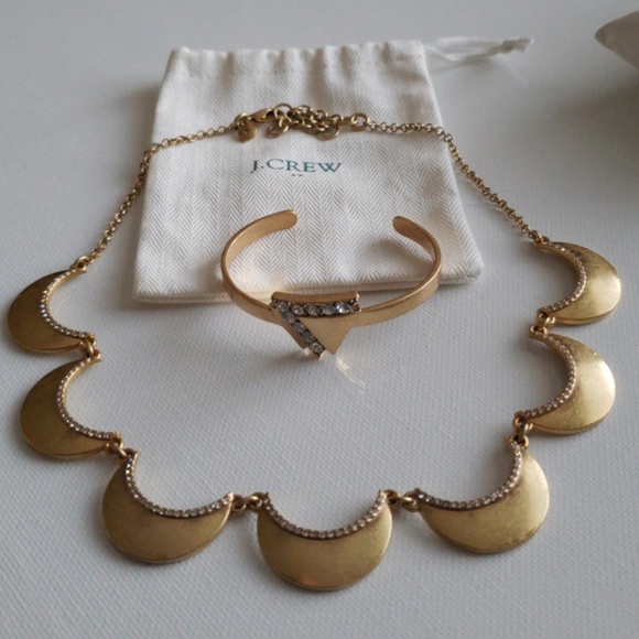 J. Crew | Jewelry | J Crew Necklace And Bracelet Set | Poshmark